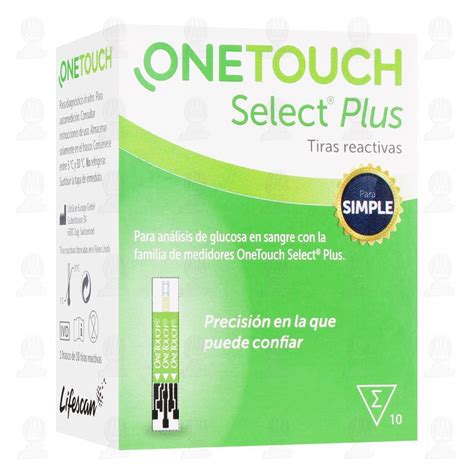 One Touch Select Plus Tiras Reactivas, 10 pzas.