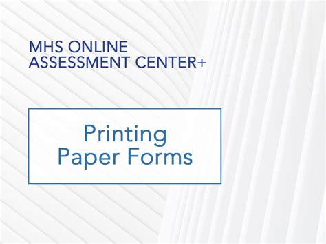 Print Forms Mhs Help Center