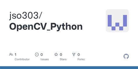 Github Jso Opencv Python