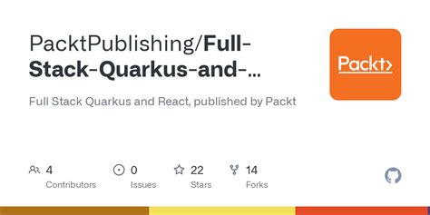 Github Packtpublishingfull Stack Quarkus And React Full Stack Quarkus And React Published
