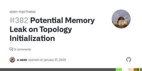 Potential Memory Leak On Topology Initialization · Issue 382 · Open