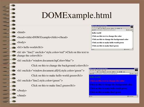 Ppt Introduction To The Document Object Model Dom Powerpoint