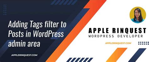 adding tags filter to posts in wordpress admin area freelance