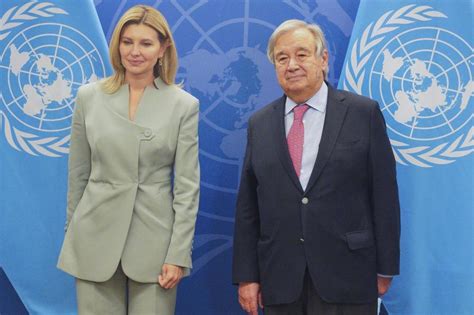 Зеленскийн эхнэр НҮБ ын чуулганд оролцож Гутерриштэй уулзжээ