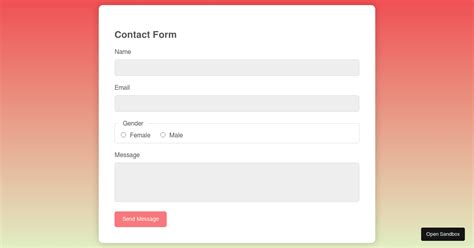React Controlled Forms Codesandbox