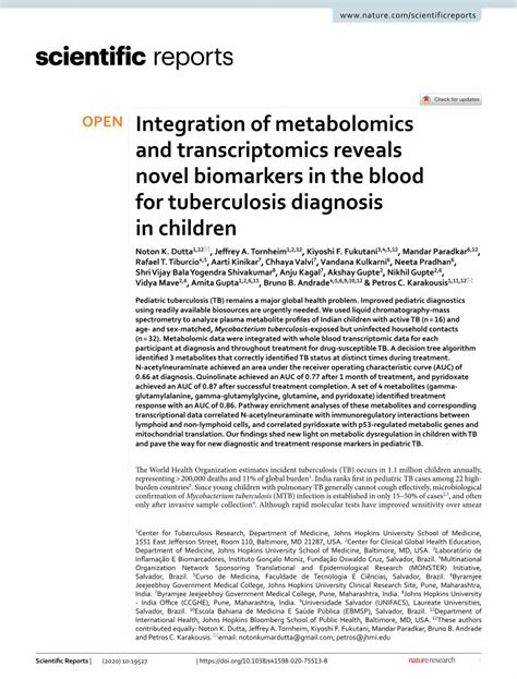 Pdf Integration Of Metabolomics And Transcriptomics Reveals Dokumen