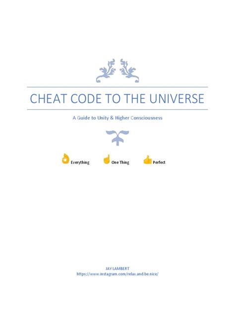 Cheat Code To The Universe Pdf Meditation Anger