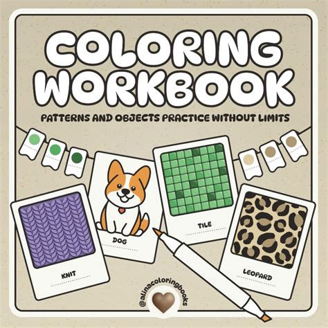 Coloring Workbook Patterns And Objects Practice Without