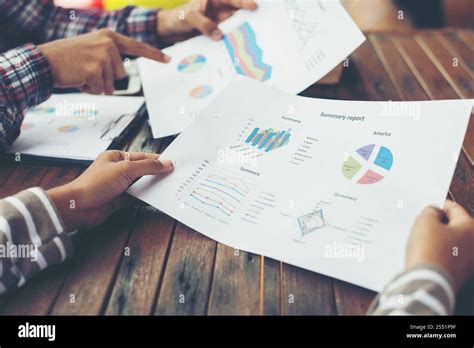 Corporate Business Planning With Business Chart Teamwork Concept Corporate Business Planning