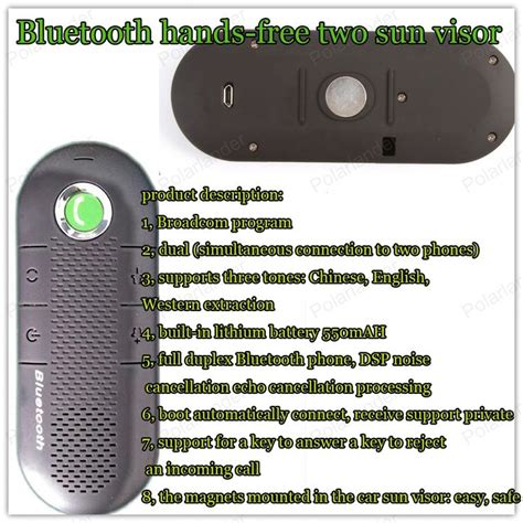 High Quality New Bluetooth Mini Car Styling Bluetooth Hands Free Car Bluetooth Hands Free