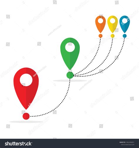 Pin Map Place Location Icon Illustration Flat Royalty Free Stock