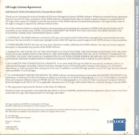 LSI Logic SDMS CD Release LSI Logic Free Download Borrow And Streaming Internet Archive
