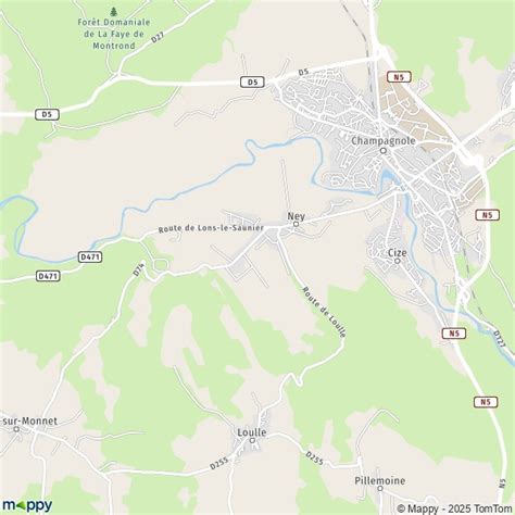 Plattegrond Ney Kaart Van Ney 39300 En Praktische Info