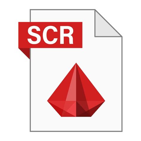 Premium Vector Modern Flat Design Of Scr File Icon For Web