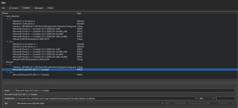 How Do I Get Msvc 2019 32 Bit Or 64 Kit Working Qt Forum
