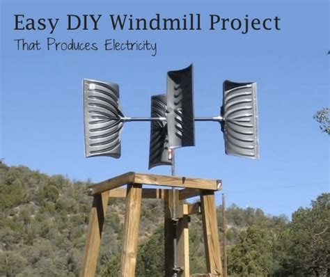 Easy Diy Windmill Project That Produces Electricity Homestead Survival