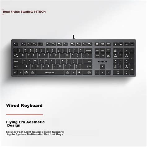 Teclado A4tech Fx50 Gris Oscuro