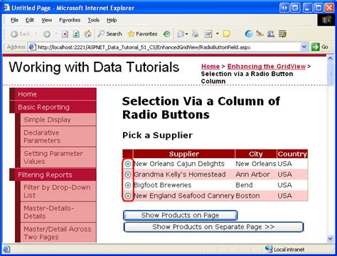 添加单选按钮的 Gridview 列 （c） Microsoft Learn