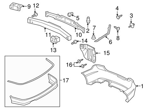 2005-2015 Honda Bumper Cover Screw 90103-SDA-A00 | OEM Parts Online
