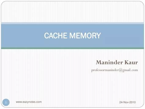 PPT CACHE MEMORY PowerPoint Presentation Free Download ID 4890679