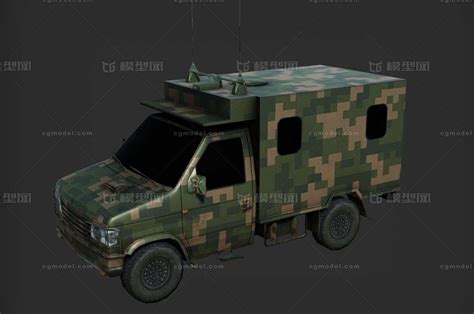 勤务保障指挥车 指挥车模型 其他模型库 3ds Max Max 模型下载 Cg模型网