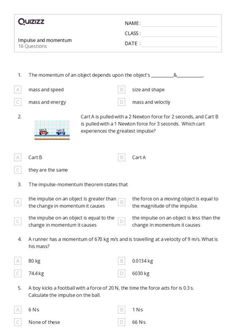50 Torque And Angular Momentum Worksheets For 9th Grade On Quizizz