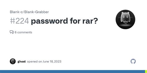 Password For Rar · Issue 224 · Blank Cblank Grabber · Github