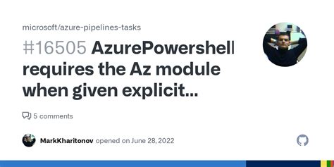azurepowershell 5 requires the az module when given explicit version but does not when the