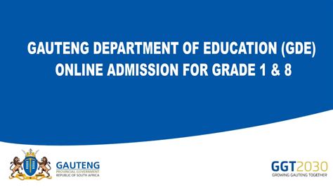 How To Apply For Gde 2025 Late Admissions For Grade 1 And Grade 8 Za