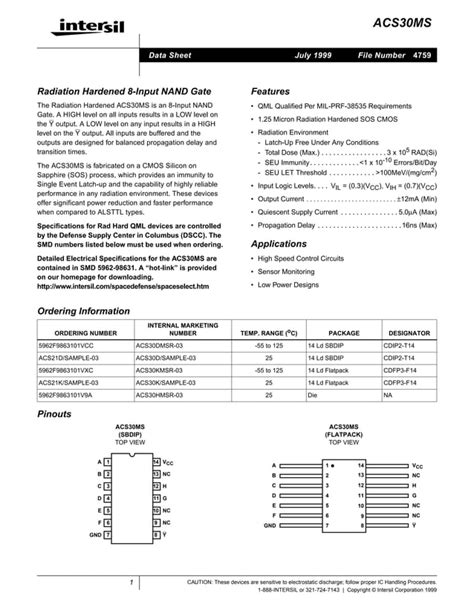 Datasheet Acs 30 D Pdf Technology And Computing