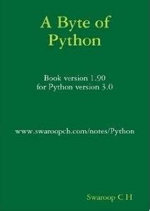 A Byte of Python 咬一口Python 简明Python教程 中英文版電子書連結整理 符碼記憶