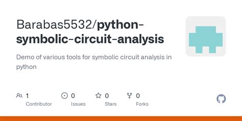 Github Barabas5532python Symbolic Circuit Analysis Demo Of Various