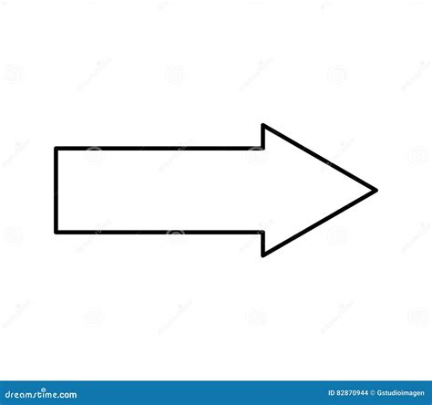 Arrow Index Isolated Icon Stock Illustration Illustration Of Object