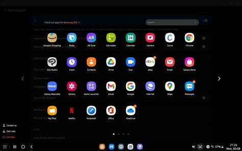 disable auto hide taskbar in dex when in a fullscreen app samsung