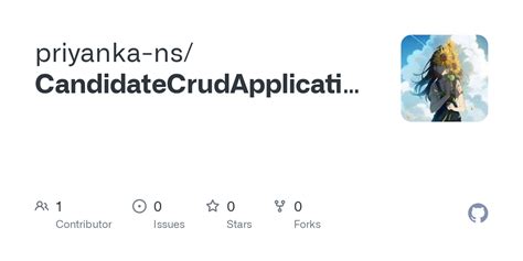 GitHub Priyanka Ns CandidateCrudApplication