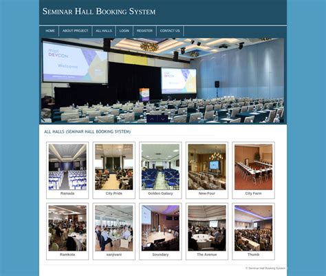 Seminar Hall Booking System Using Php And Mysql