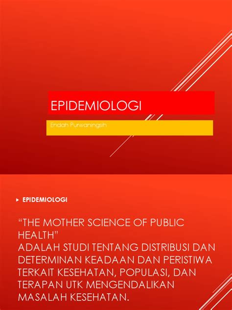 Epidemiologi Pdf
