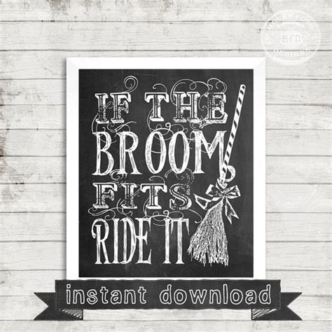 Get In The Halloween Spirit With This Funny Witch Broom Printable