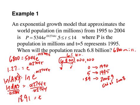 Ppt 3 5 Exponential And Logarithmic Models Powerpoint Presentation