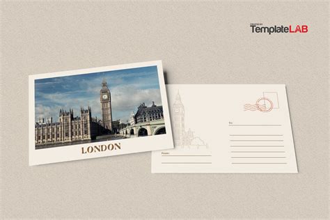 Postcard Template Front And Back