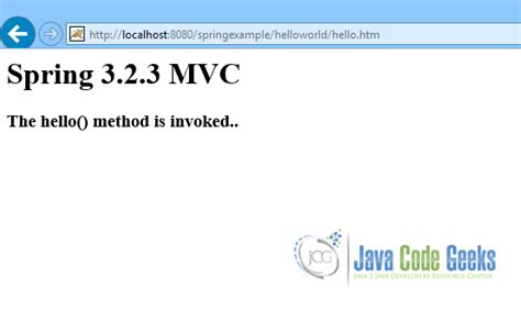 Spring MVC Controller Example Java Code Geeks