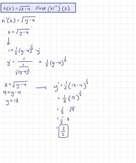 Ap Calculus Bc Inverse Functions And Implicit Differentiation What Am I Doing Wrong The