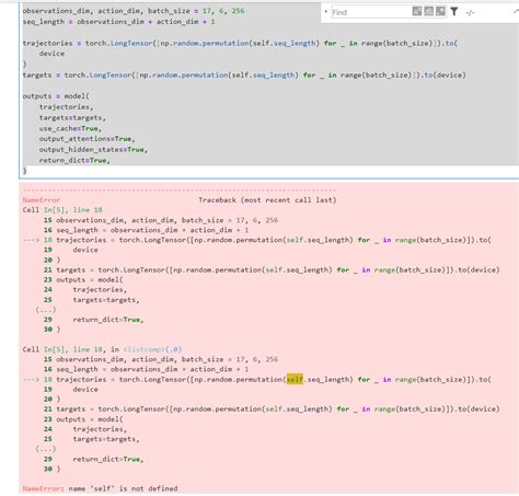 Trajectory Transformer Nameerror Name Self Is Not Defined · Issue