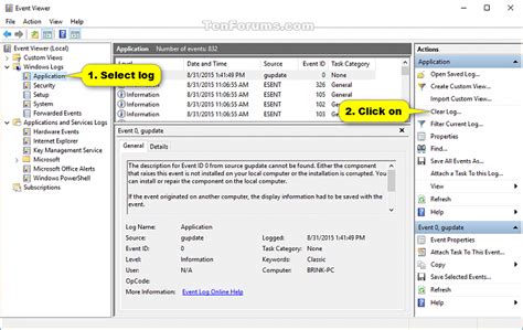 Clear All Event Logs In Event Viewer In Windows Tutorials