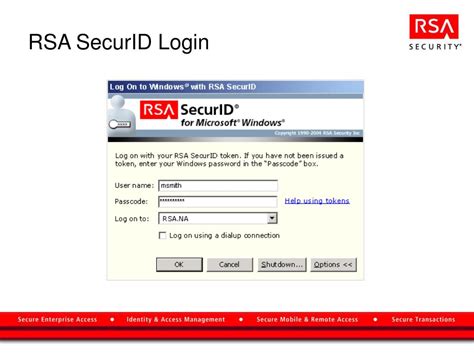 Ppt Rsa Securid ® For Microsoft ® Windows ® Powerpoint Presentation