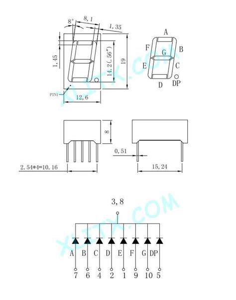 Common Cathode 7 Segment Display Datasheet Complete Guide And Specifications