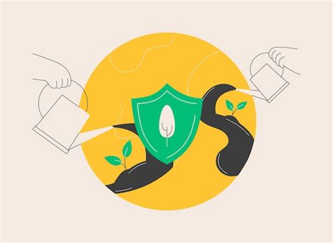 Premium Vector Lands Conservation Abstract Concept Vector Illustration