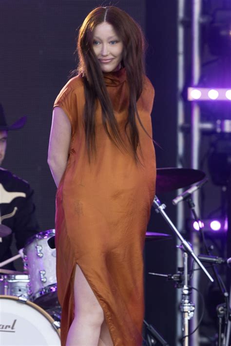 Noah Cyrus And Orville Peck Performs At Jimmy Kimmel Live Outdoor Concert Series In Hollywood