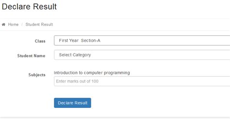 Online Students Result Processing Management System Free Php Source Codes