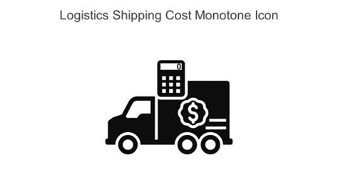 Logistics Shipping Cost Monotone Icon In Powerpoint Pptx Png And Editable Eps Format Ppt Powerpoint